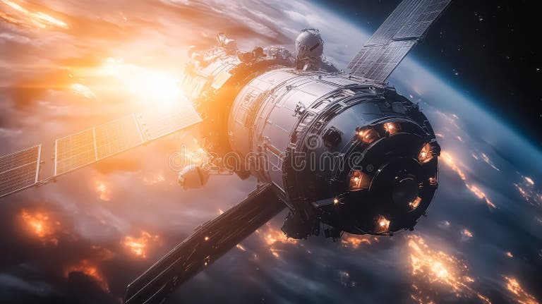 Space Shuttle is Flying through the Sky Stock Image - Image of solar ...