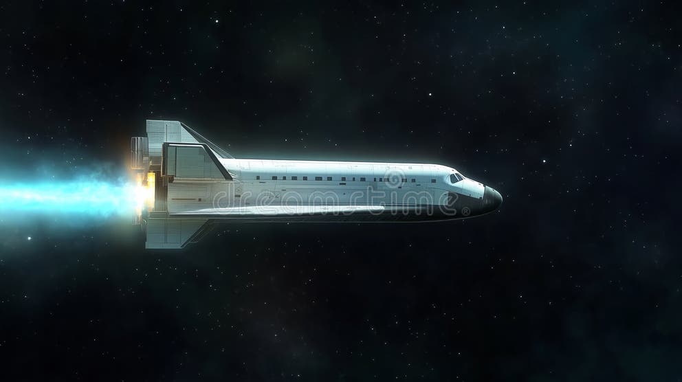 Space Shuttle Side View Stock Illustrations – 116 Space Shuttle Side ...