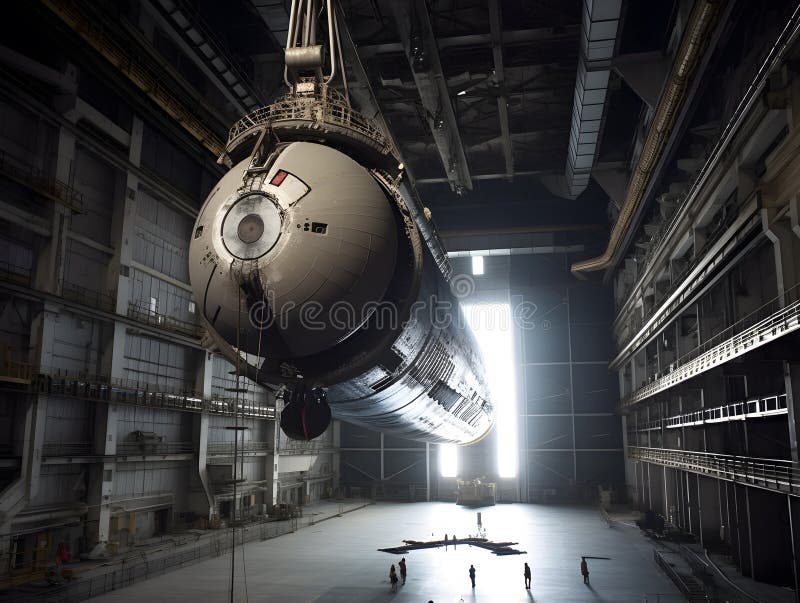 Space Shuttle and Fuel Tanks for a Rocket that is Preparing To Launch ...