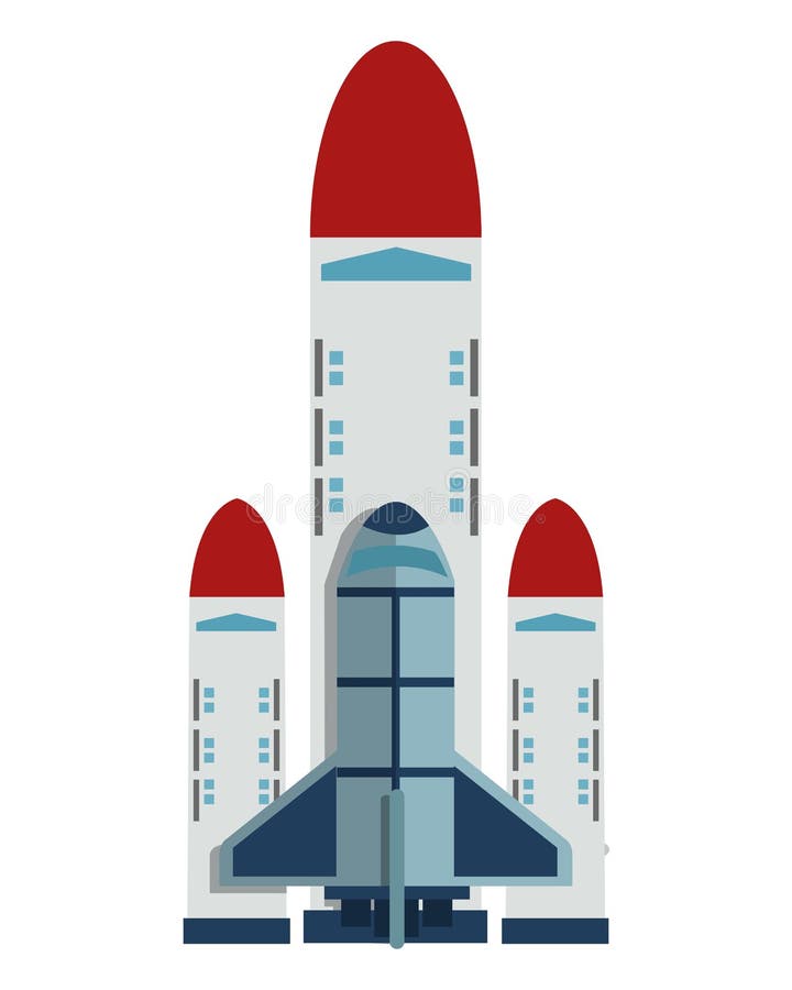 Space shuttle icon stock illustration. Illustration of travel - 74112408