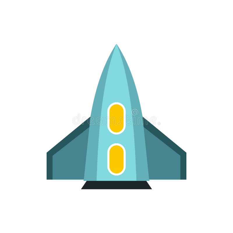 Space Shuttle Icon, Flat Style Stock Vector - Illustration of science ...