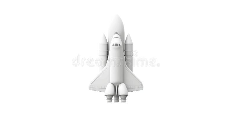 Space Shuttle Illustration. Symbol of Space Exploration and Innovation ...