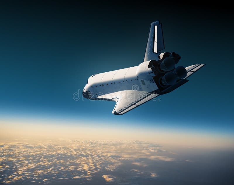 Space Shuttle Solid Rocket Boosters Separation Stock Illustration ...