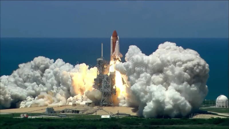 Space Shuttle Launch from Cape Canaveral, Florida. Stock Footage ...