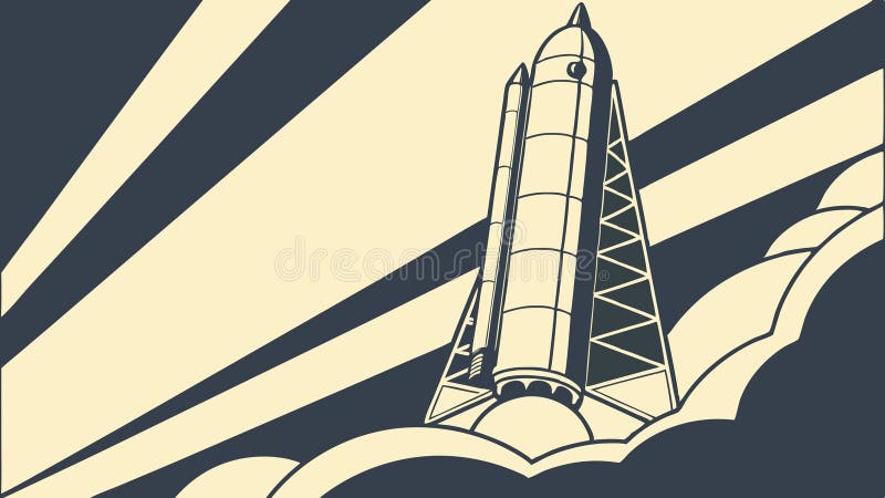 Shuttle ready to take off stock vector. Illustration of creativity ...