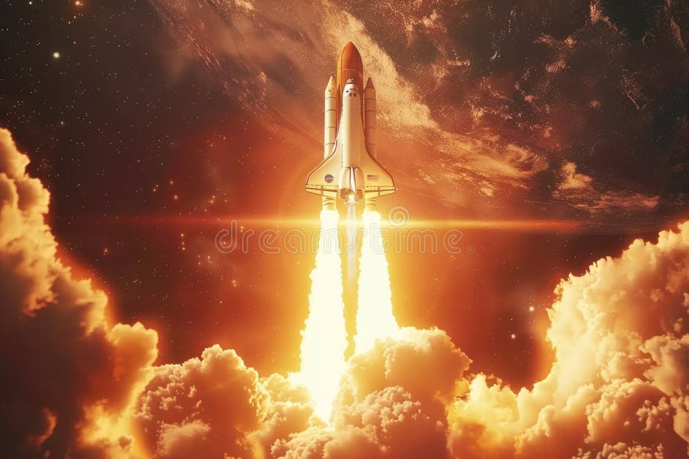 A Space Shuttle Launching into the Sky. Perfect for Science and ...