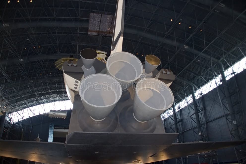 Space Shuttle Rear View stock photo. Image of airplane - 195546
