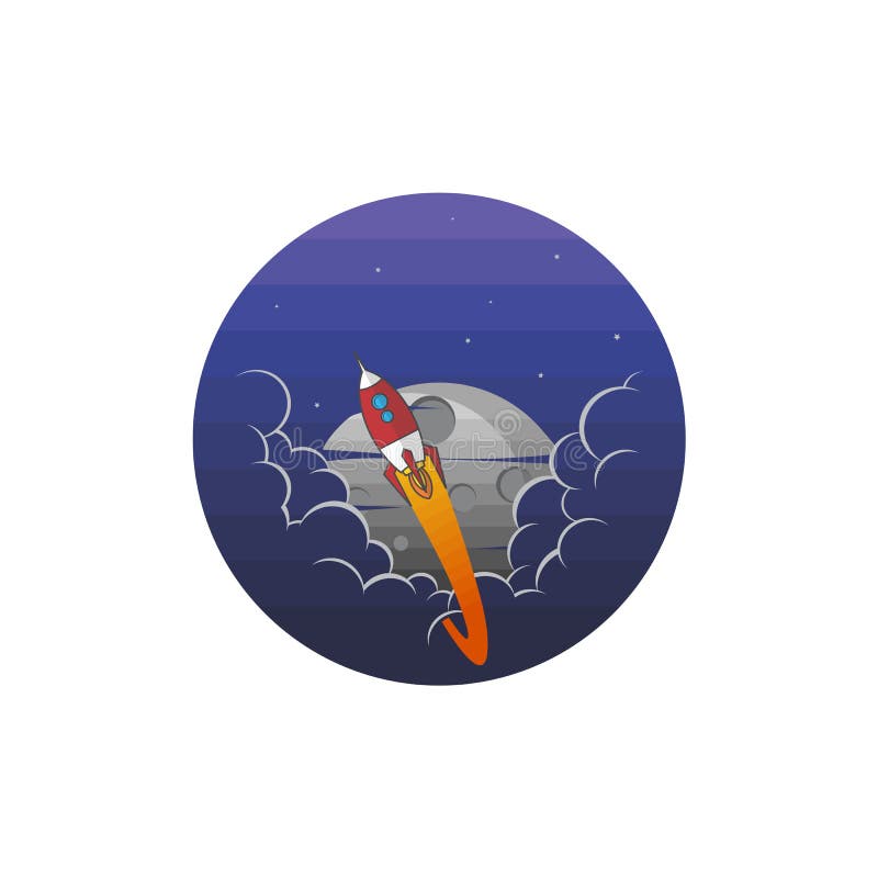 Space Shuttle Rocket Sign Color Logo Logotype Vector Stock Illustration ...