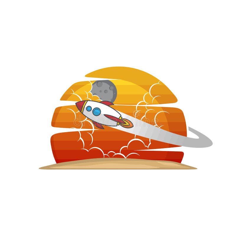 Space Shuttle Rocket Sign Color Logo Logotype Vector Stock Illustration ...