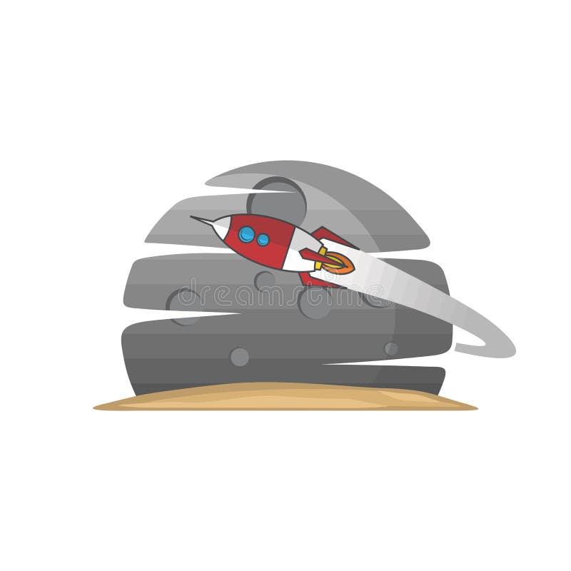 Space Shuttle Rocket Sign Color Logo Logotype Vector Stock Vector ...