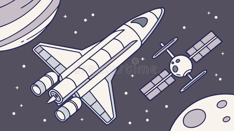 Space Shuttle and Satellite, Exploration, Technology, Outer Space ...