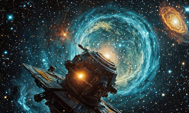 A Space Shuttle is Shown in the Image, with a Large Black Circle in the ...