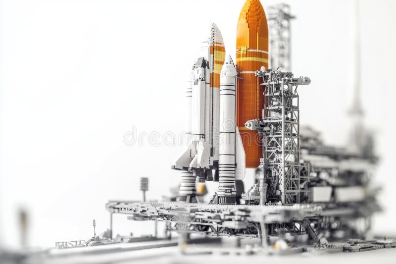 A Space Shuttle Sits on the Rooftop of a Building, Waiting for Its Next ...