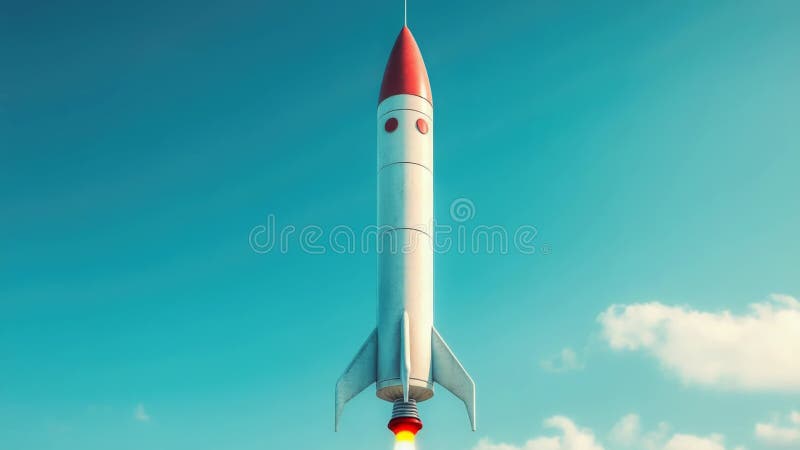 A Space Shuttle Soaring through a Clear Blue Sky, Ideal for Use in ...