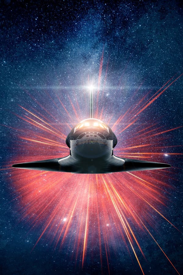 Space Shuttle and Stars Background. Space Travel, Science and ...