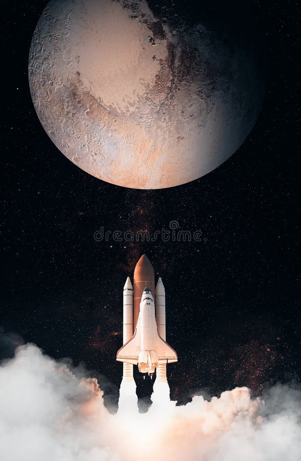 Space Shuttle Takes Off To Pluto. Elements of this Image Furnished by ...