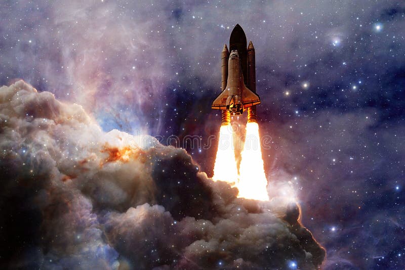 Space Shuttle Taking Off on a Mission Stock Image - Image of launch ...