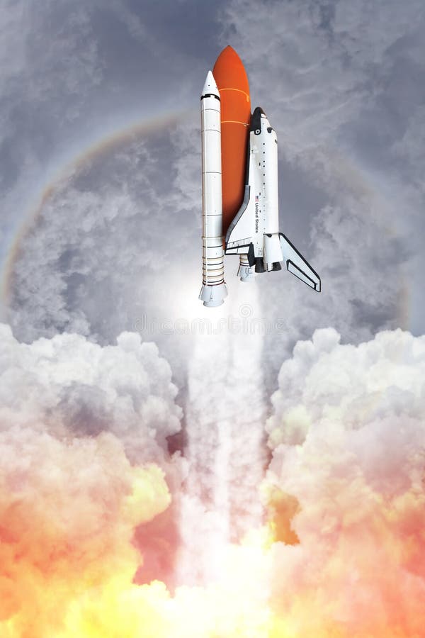 Space Shuttle Taking Off To the Sky ( NASA Image Not Used ) Stock Image ...