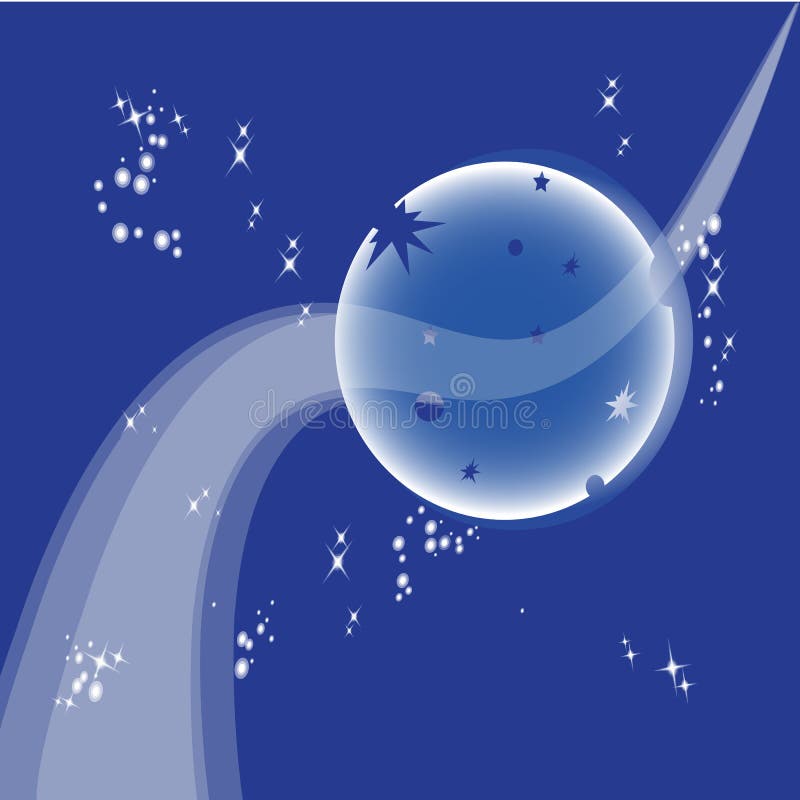 Cartoon milky way stock vector. Illustration of milk - 10079510