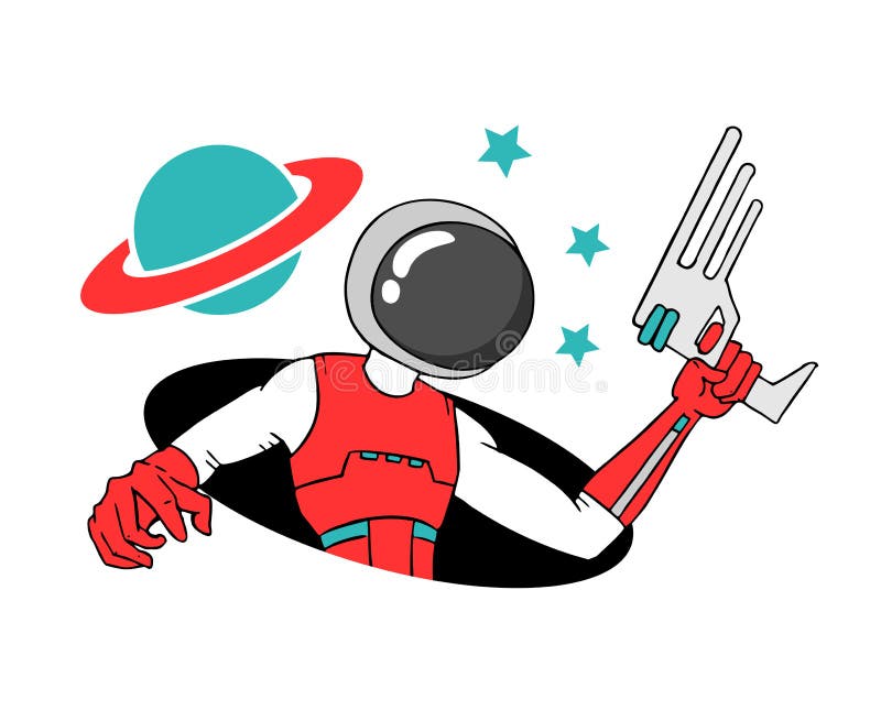Space soldier illustration stock vector. Illustration of vector - 163243617