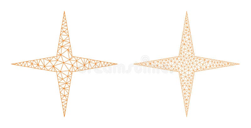 Space Star Icons - Vector Triangle Mesh Stock Vector - Illustration of ...