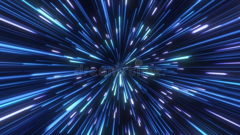 Through Space, Starfield. Seamless Loop Abstract Particles Background ...