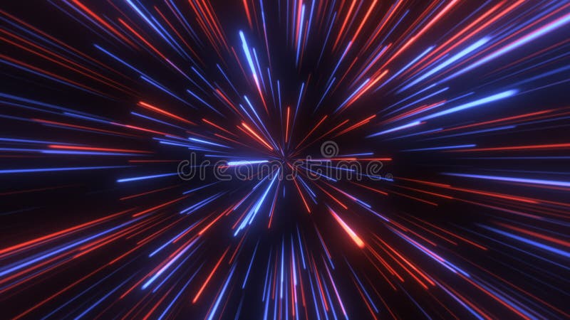 Through Space, Starfield. Seamless Loop Abstract Particles Background ...