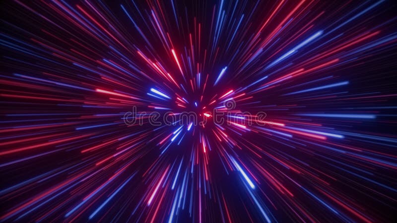 Through Space, Starfield. Seamless Loop Abstract Particles Background ...