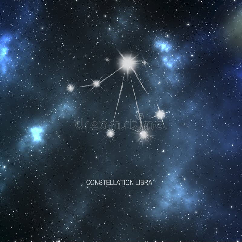 Constellation Libra - Zodiac Stock Illustration - Illustration of outer ...