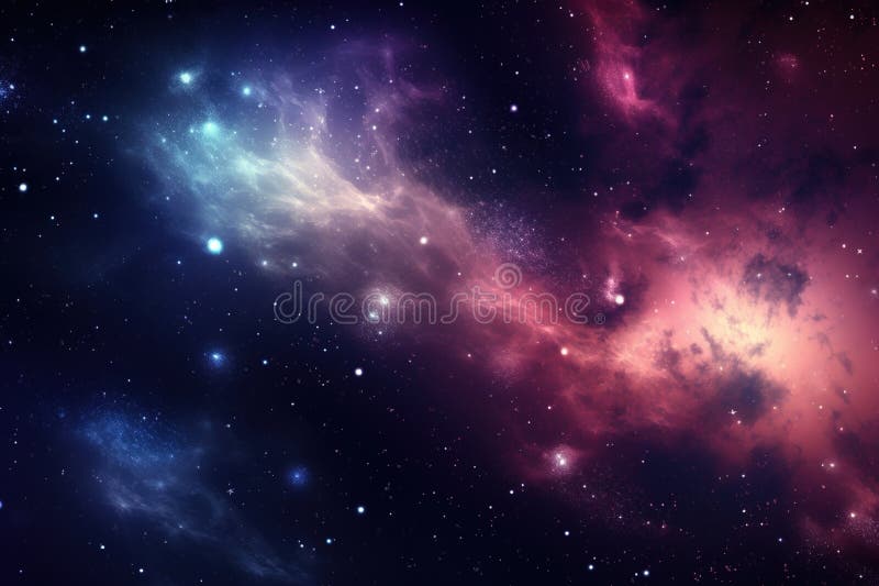 Deep Space with Stars.Created Using Generative AI Technology Stock ...