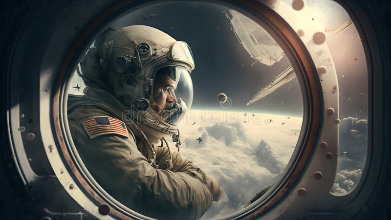 Space, Stars, Planets in Realism Stock Illustration - Illustration of ...