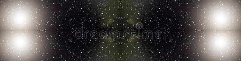 Space Stars Universe Page Header Stock Illustration - Illustration of ...