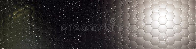 Space Stars Universe Page Header Stock Illustration - Illustration of ...