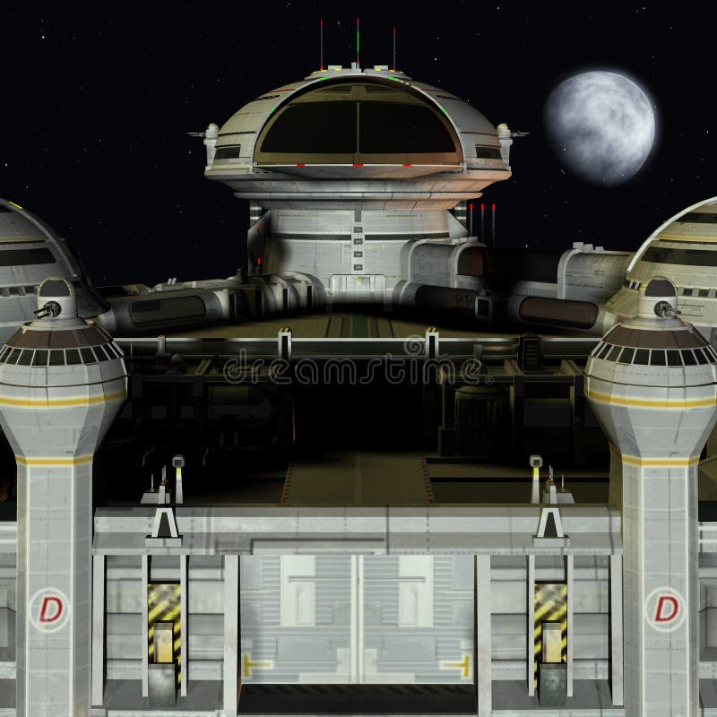 Space station stock illustration. Illustration of gravitation - 1827123