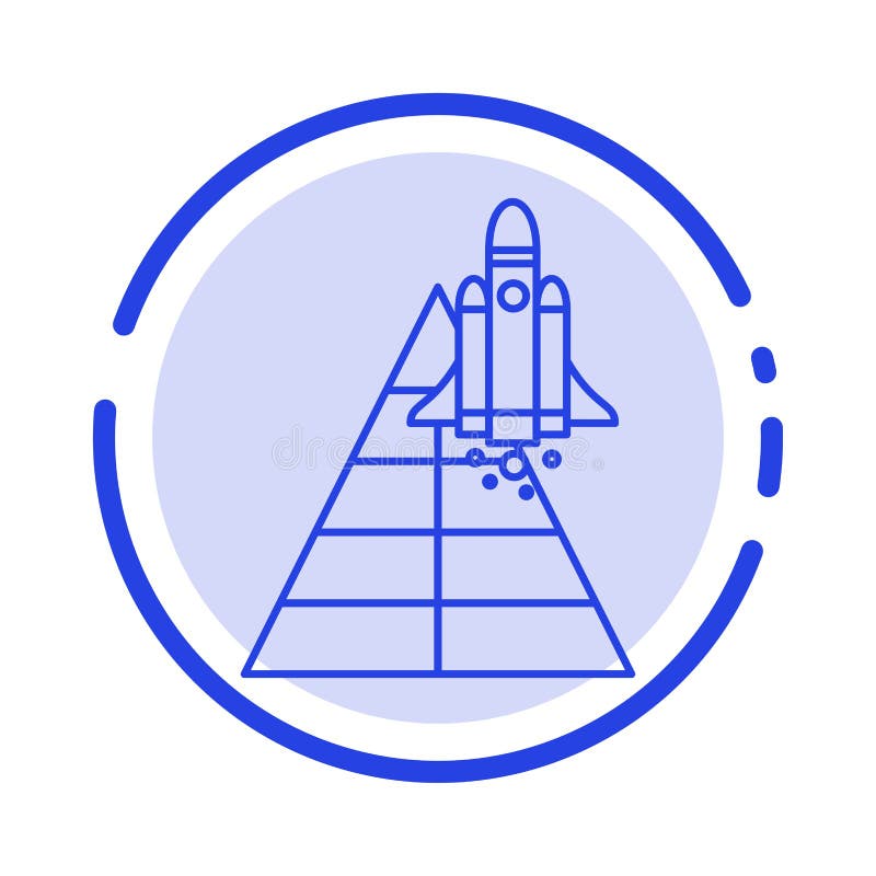 Spacecraft Launch Monitor Icon Isometric Vector. Rocket Ship Stock ...