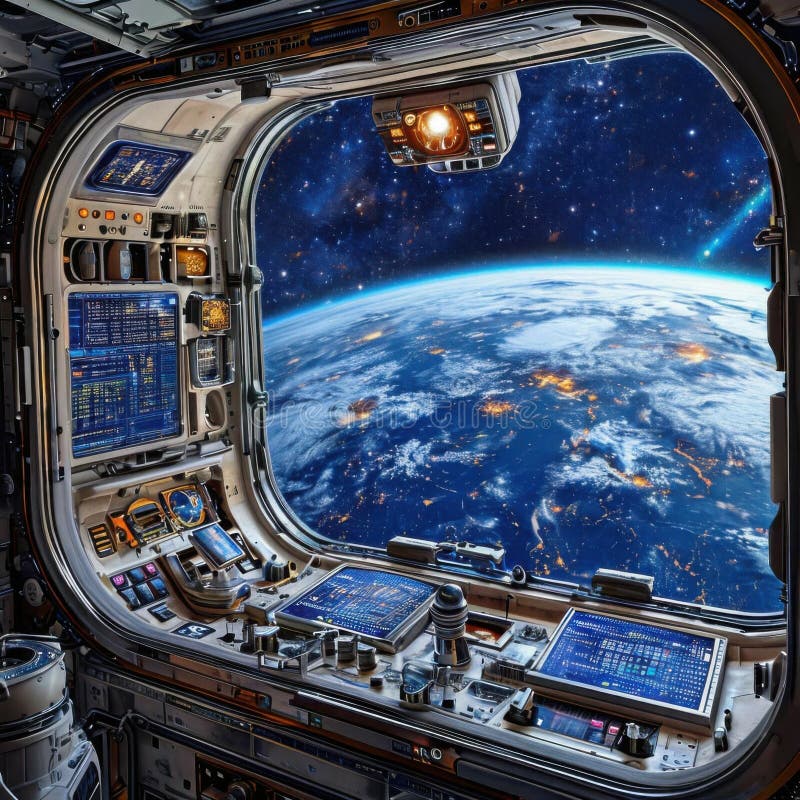 A Space Station Controlled by Artificial Intelligence Stock ...