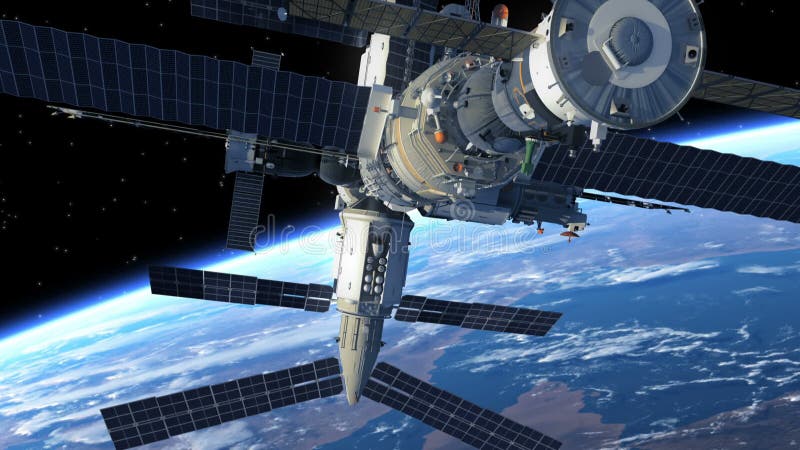 Space Station on Green Screen Stock Footage - Video of soyuz, planet ...