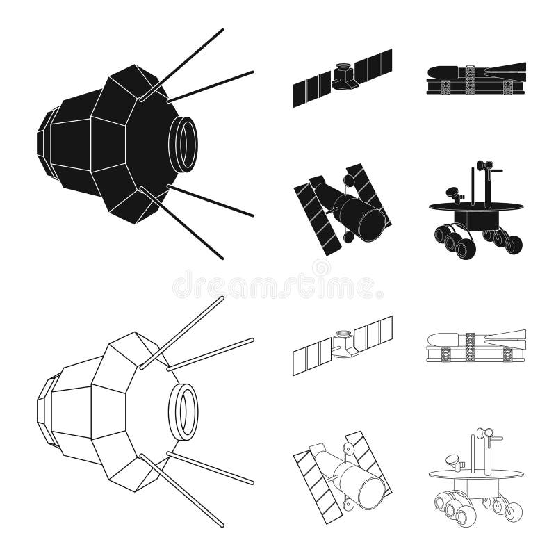 The Space Station in Orbit, the Preparation of the Launch Rocket, the ...