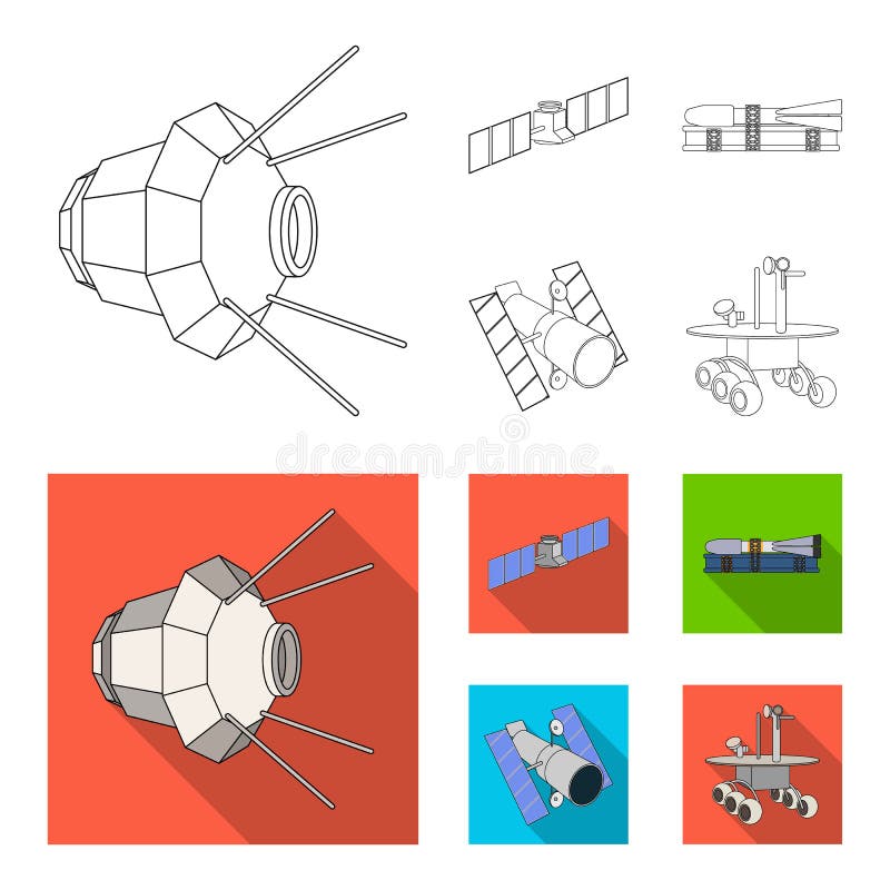 The Space Station in Orbit, the Preparation of the Launch Rocket, the ...