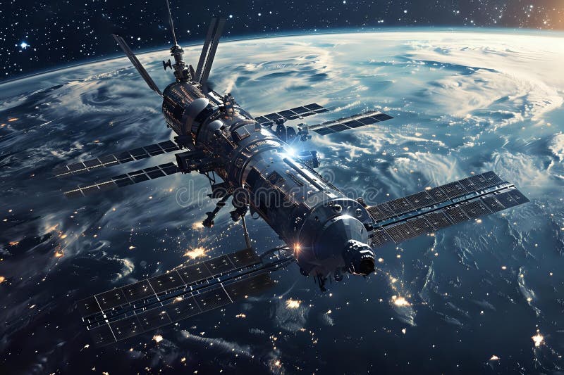 Space Station Orbits Earth, a Technological Marvel in Deep Space ...