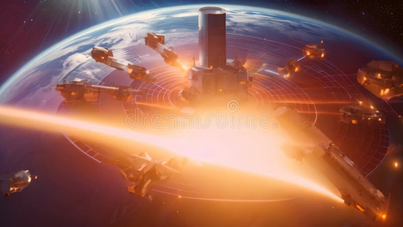 Space Station in Outer Space. Elements of this Video Furnished by NASA ...