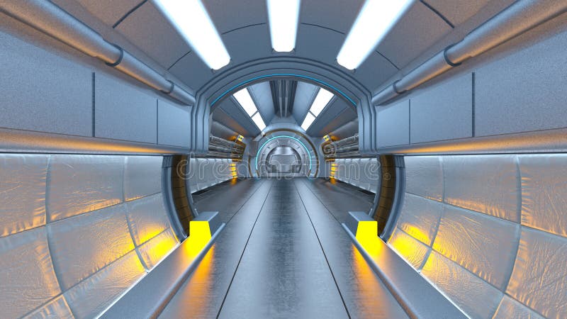 Space station passage stock image. Image of passage, facilities - 78044443