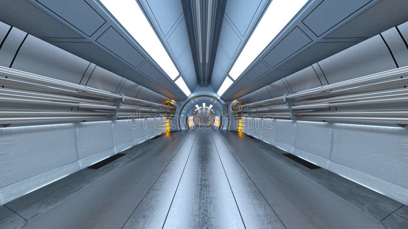 Space station passage stock image. Image of business - 78044447