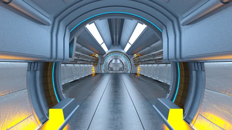 Space station passage stock image. Image of instrument - 78044453