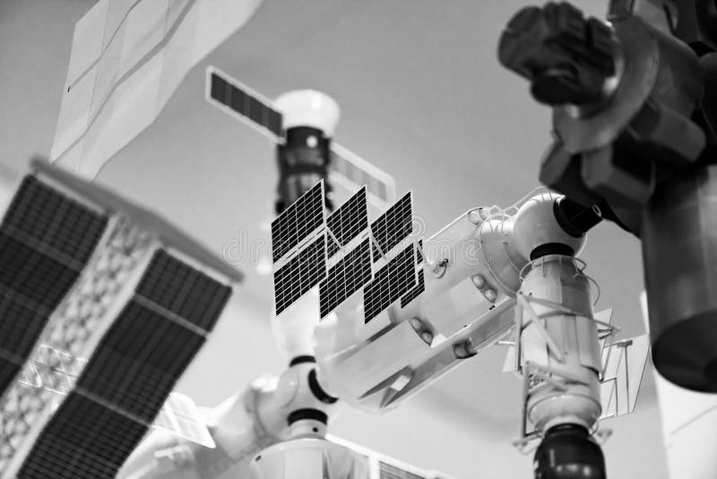 Space station Sputnik stock image. Image of digital - 168682381