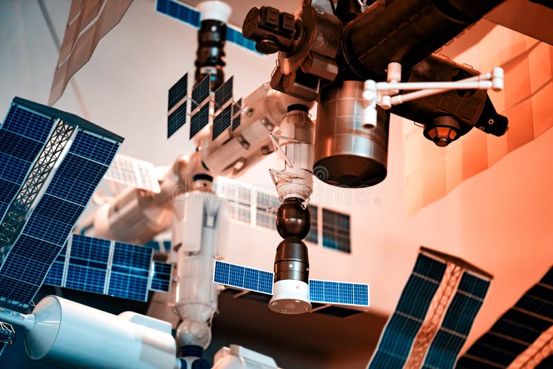 Space station Sputnik stock image. Image of capsule - 168681703