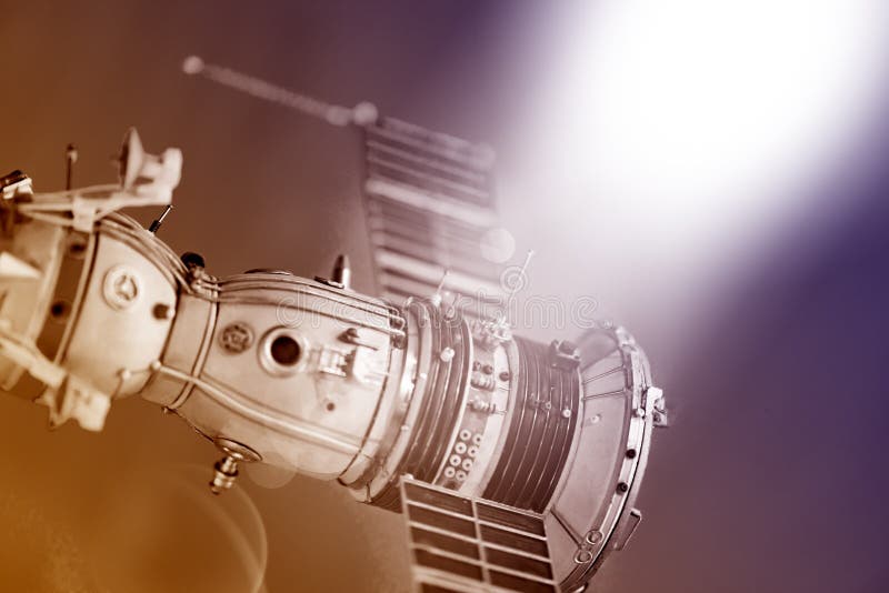 Space station Sputnik stock image. Image of satellite - 168682353