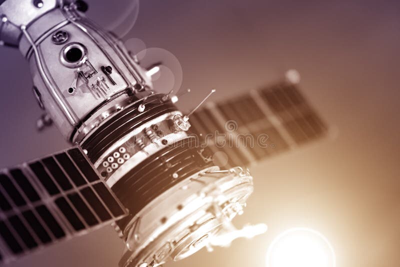 Space station Sputnik stock image. Image of launch, satellite - 168683861