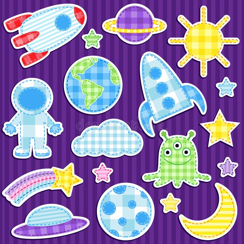 Cartoon Cute Planets Stickers. Happy Planet Face, Smiling Earth and Sun ...