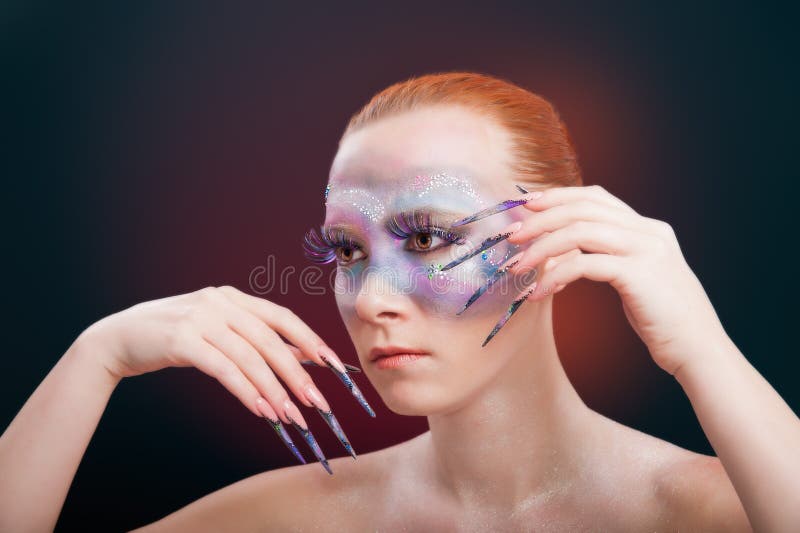 Space style stock image. Image of beauty, adult, woman - 39025335